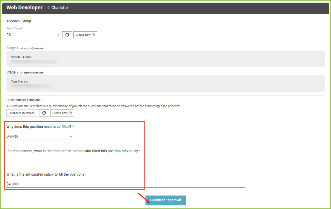 Job Approvals (Requisitions)